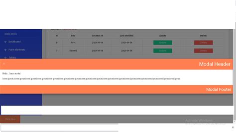 javascript html css is there a way to have a container modal in