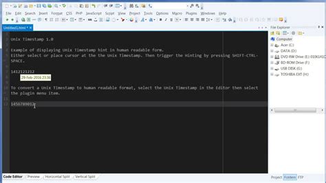 unix timestamp youtube