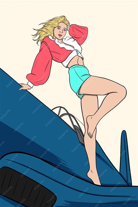 Premium Vector Illustration Of Pin Up Girl Vector