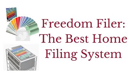 freedom filer the best home filing system youtube