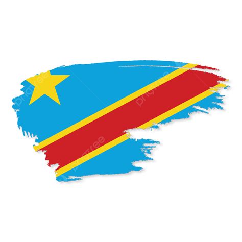 Democratic Republic Of Congo National Flag Illustration Democratic