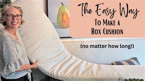 The Easiest Way To Make A Box Cushion Cover For Bench Or Banquette