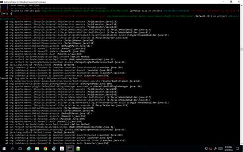 sonarqube maven plugin the report parameter is missing when