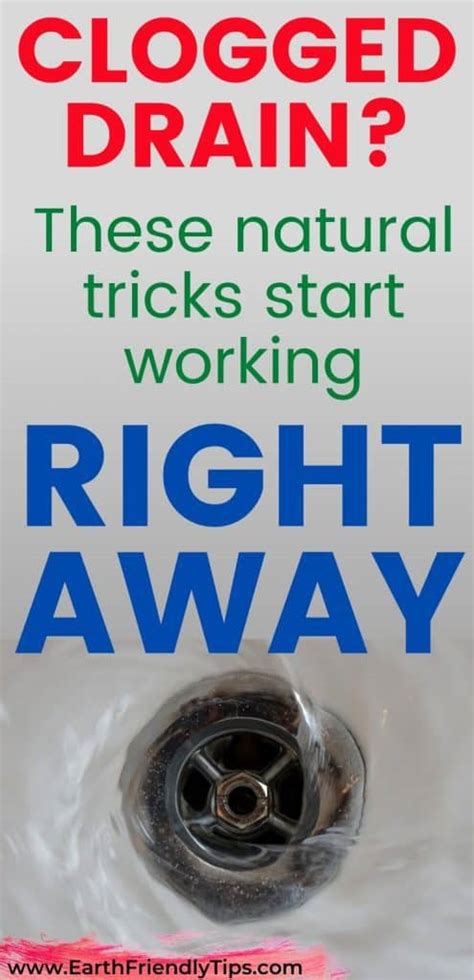 Natural Ways To Clear A Clogged Drain Earth Friendly Tips