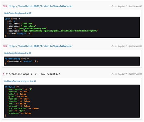new in symfony 4 1 vardumper server symfony blog