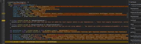 element scope when ` compileprovider debuginfoenabled false ` · issue