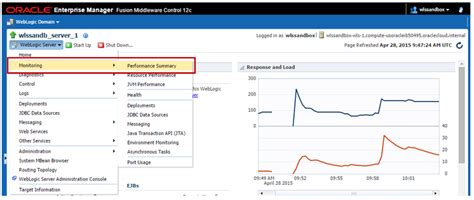 monitoring oracle java cloud service instances using the fusion