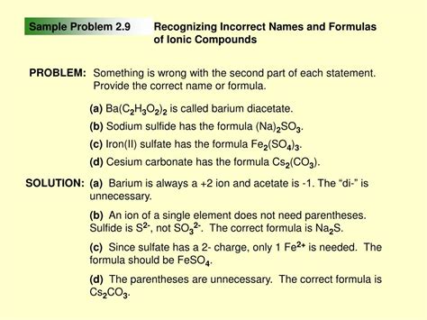 Ppt Chemical Nomenclature Naming Compounds And Writing Chemical