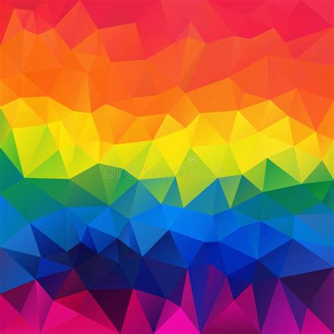 Vector Irregular Polygon Square Background Triangle Low Poly Pattern