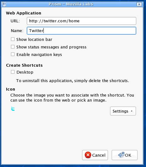 hands on mozilla s new prism brings web sites to the desktop ars