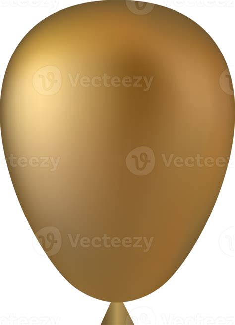 Balão Dourado Elegante 11675395 Png