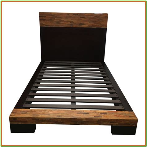Wood Platform Bed Frame Queen Plans Bedroom Home Decorating Ideas