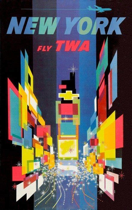 fly twa the art of david klein s travel ad designs george hahn