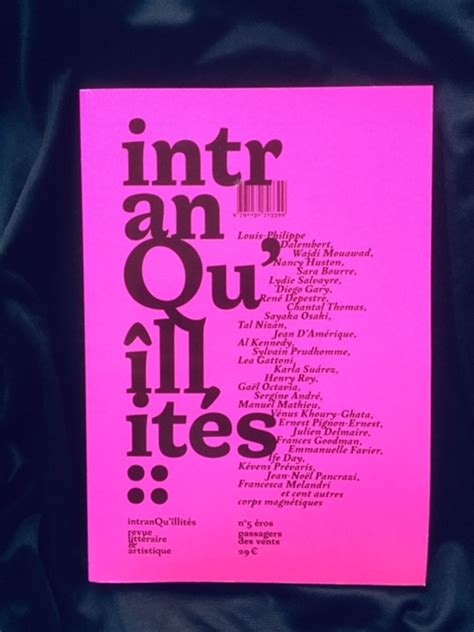 Éros Investit Le Boudoir Des «intranquîllités Salon Littéraire Et