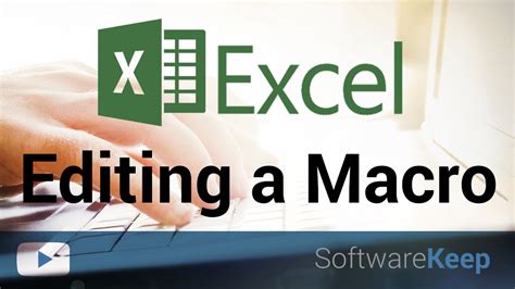editing macros in excel tutorial in excel youtube