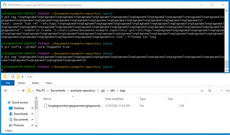 clone fails on tags with long names · issue 6308 · libgit2 libgit2