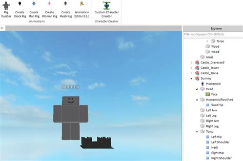 roblox making animation for humanoid