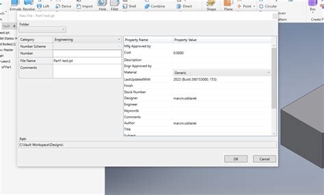 solved inventor 2022 save file only in vault autodesk community