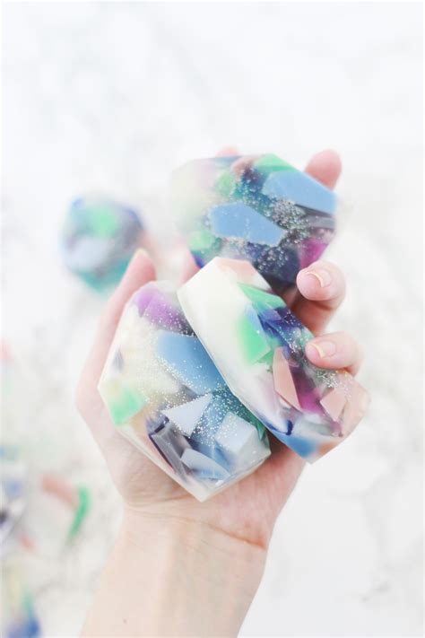 Gemstone Soap Diy Two Ways A Beautiful Mess