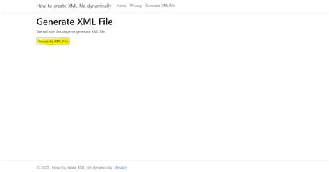 how to create xml file dynamically in c