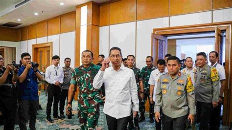 Temui Kapolda Dan Pangdam Pj Gubernur Dki Heru Budi Tegaskan Pemilu