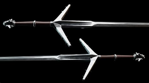 3d model aerondight sword from witcher games cgtrader