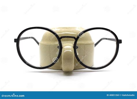 Black Nerd Glasses Isolated On White Stock Image Image Of Retro