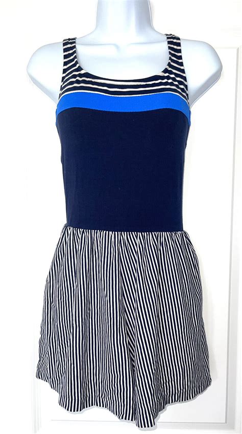 Jantzen Vintage Swimsuit 10 Striped One Piece Rompe… Gem