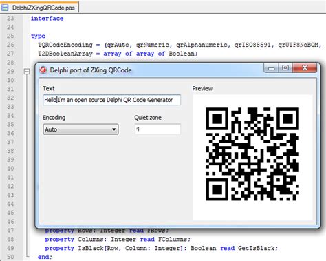 delphizxingqrcode open source delphi qr code library debenu