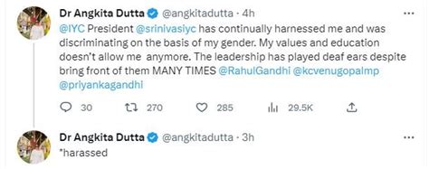 Scandal Hits Congress Assam Youth Wing Chief Angkita Dutta Accuses