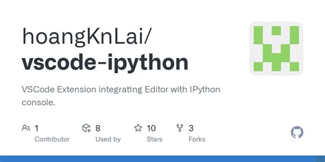 github hoangknlai vscode ipython vscode extension integrating editor