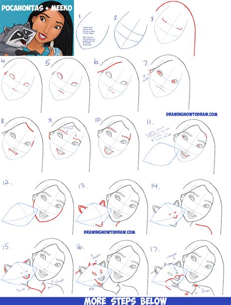 Comment Dessiner Pocahontas Kawaii Etape Par Etape Dessins Kawaii Images