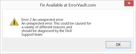 how to fix error 2 an unexpected error an unexpected error this