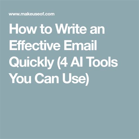 How To Write An Effective Email Quickly 4 Ai Tools Yo