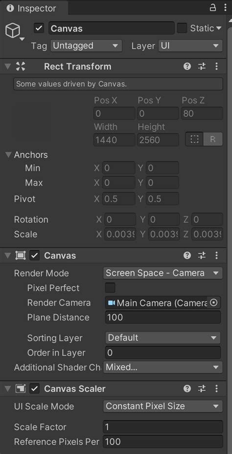 unity game engine ui text showing below gameobject stack overflow