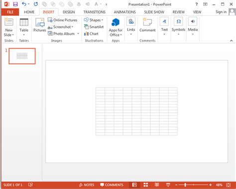 how to insert a scrollable excel table into powerpoint