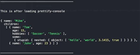 npm prettify console skypack