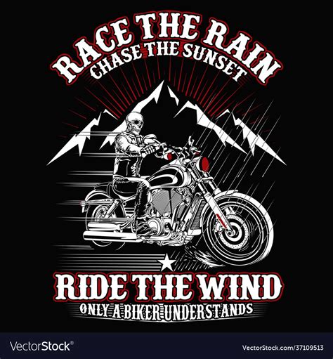 Biker Royalty Free Vector Image Vectorstock