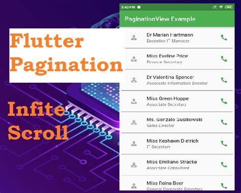 infinite scrolling list with flutter flutter pagination example