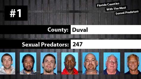 Updated Florida Counties With The Most Sexual Predators