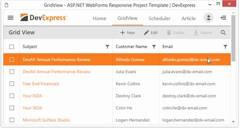 asp webforms mvc responsive web application template