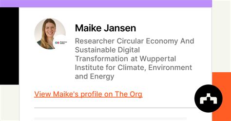 Maike Jansen Researcher Circular Economy And Sustainable Digital