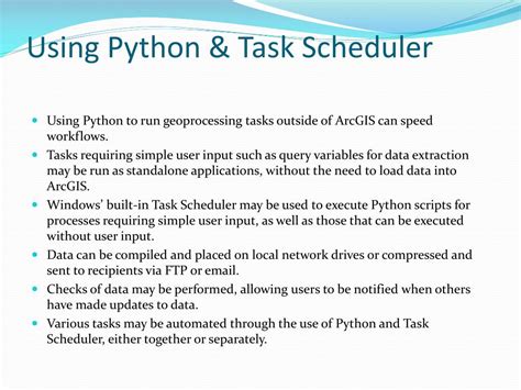 ppt automating processes using modelbuilder python and windows task