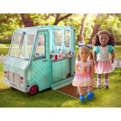Our Generation Sweet Stop Ice Cream Truck With Electronics For 18