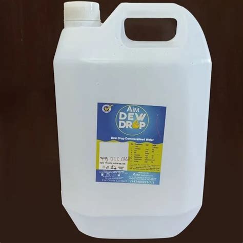 5 Litre Dew Drop Demineralised Water At Rs 70 Can Demineralised Water