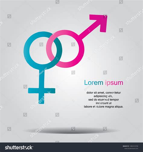 Male Female Sex Symbol Vector Illustration Vector De Stock Libre De