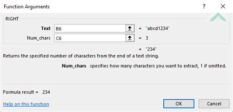 excel right function excel vba