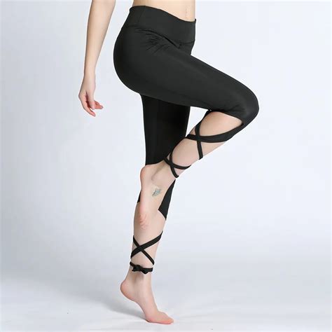 Women Ballerina Pants Sport Leggings Quick Dry High Waist Fitness X