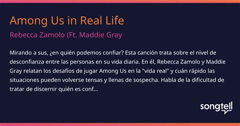 Significado De Among Us In Real Life De Rebecca Zamolo Ft Maddie Gray