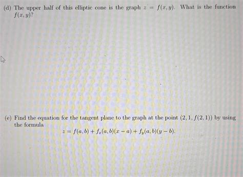 Solved 4 Consider The Surface Given By 4x2 9y2−z2 0 This
